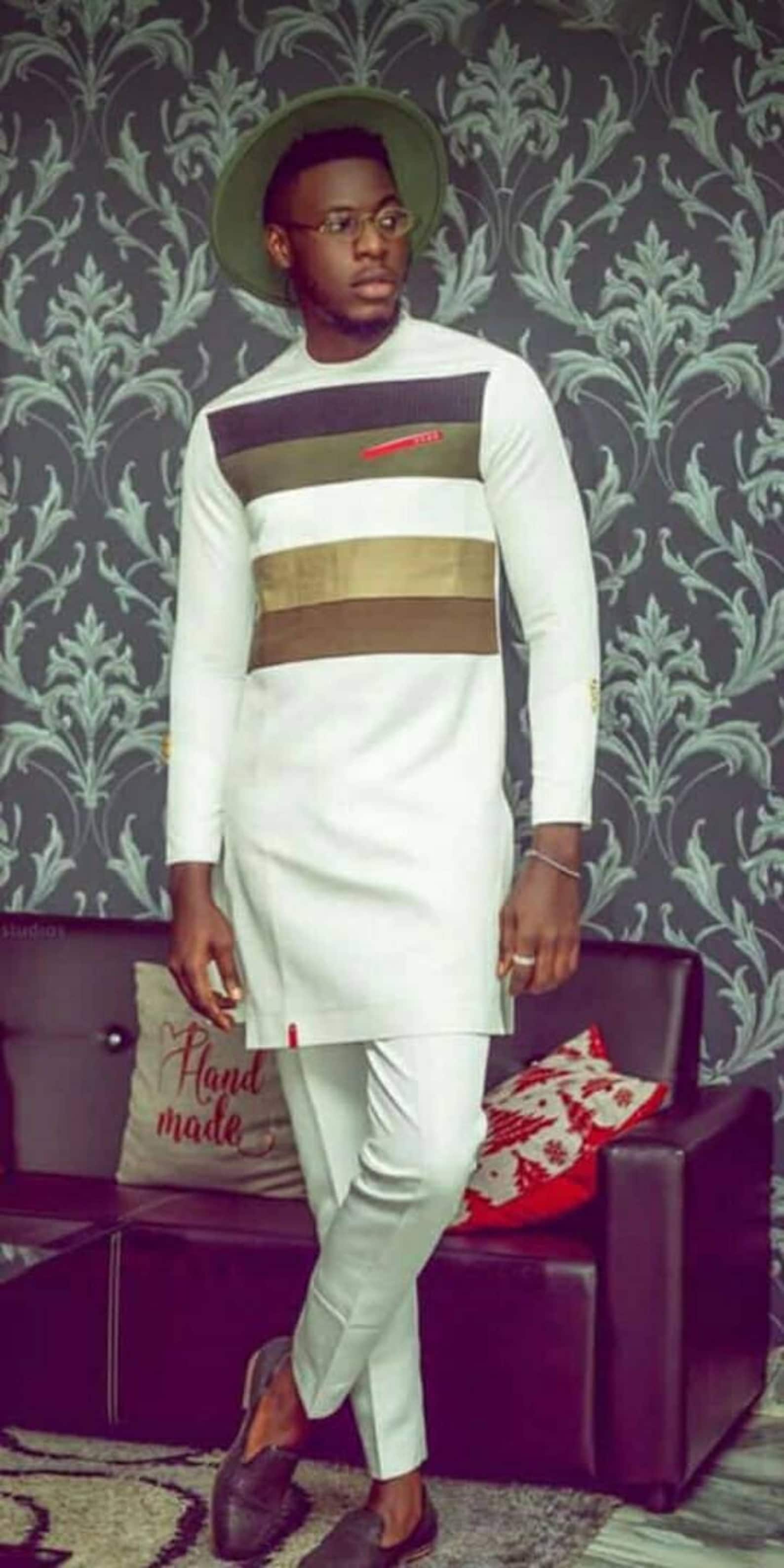 Juba African men shirt and a matching pant set/African | Etsy