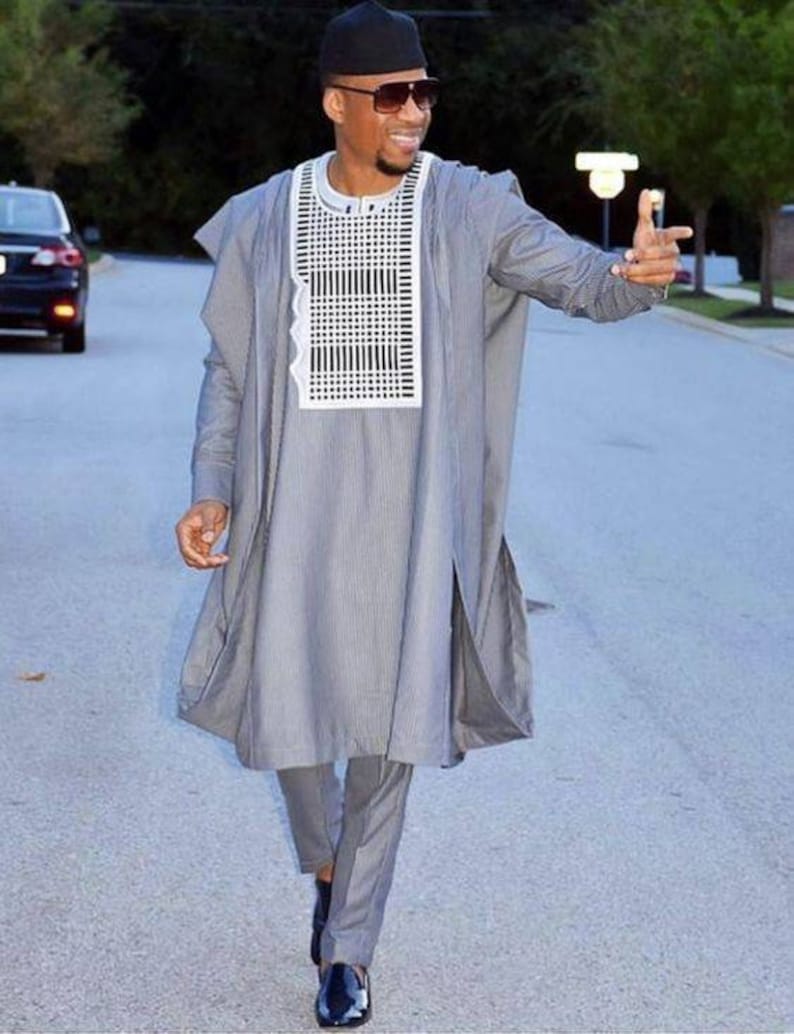 3 Piece African Dress for Men Dashiki Mens Festival Suit - Etsy
