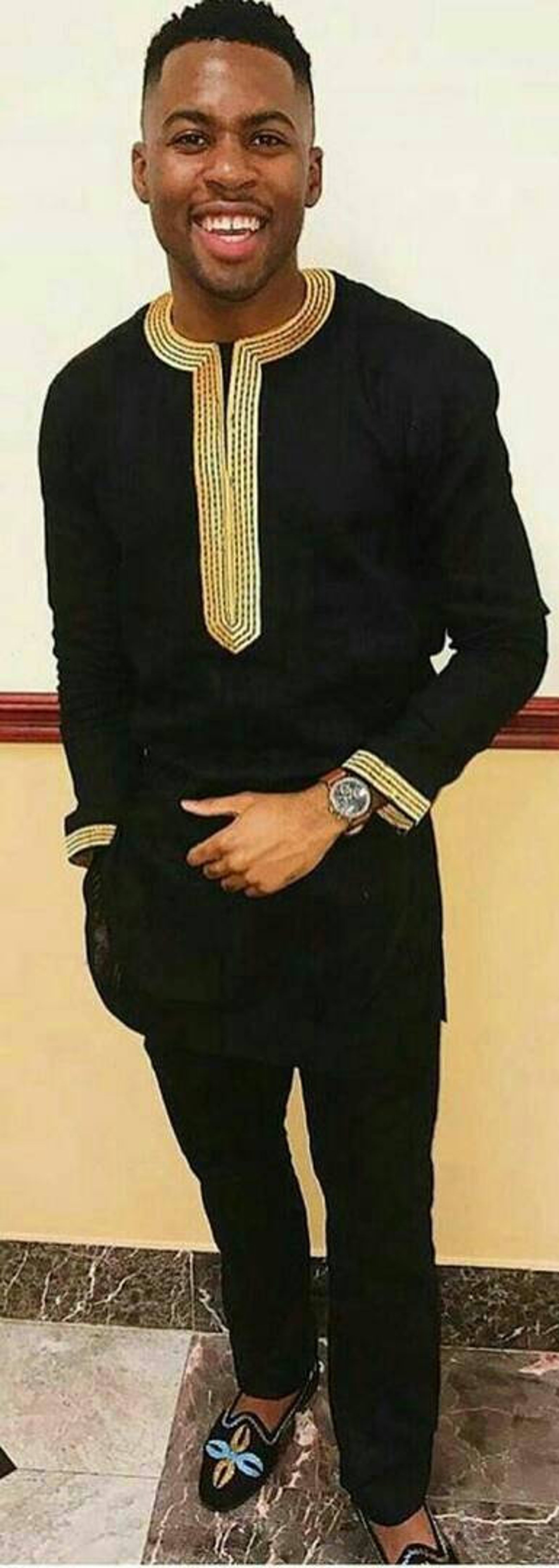 Tireni African Men Shirt and a Matching Pant Set/african Clothing ...