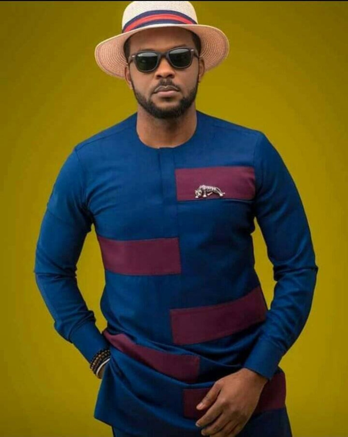 Umar African Men Shirt and a Matching Pant Set/african Clothing/african ...