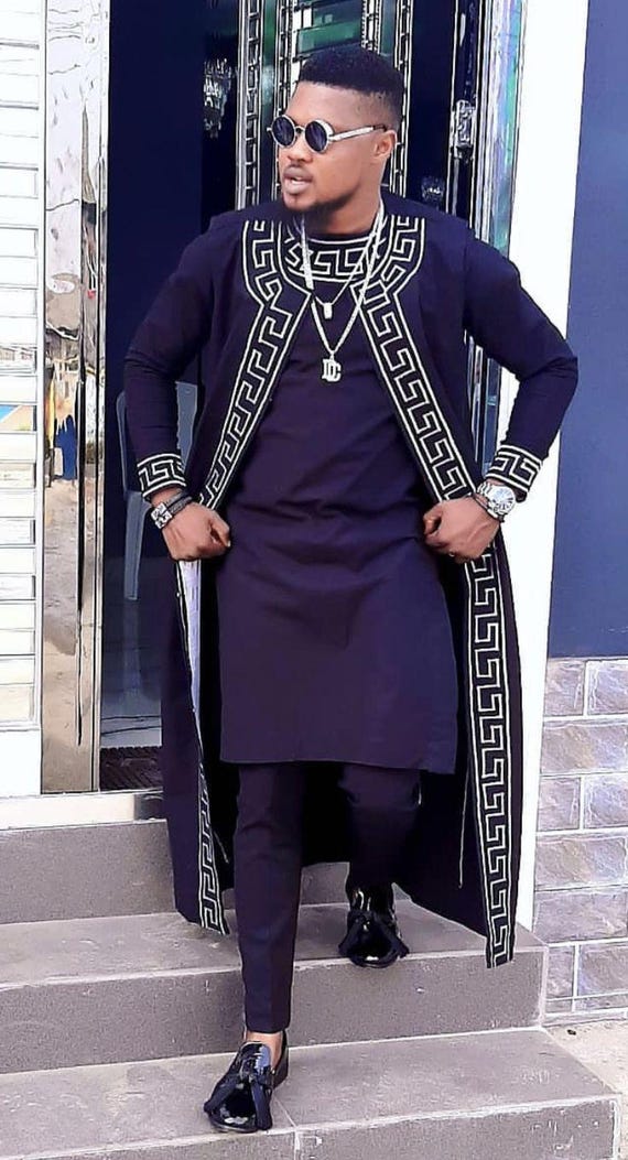 Trendy African Men Kaftan latest 3 pieces African Men Clothing african Men Wedding Outfit prom Dress groom Suit african Men Suit Bespoke Etsy