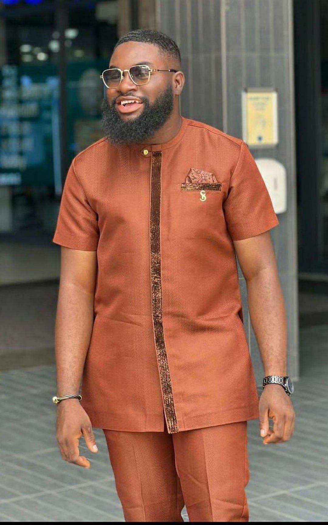 Trending African Men Shirt and a Matching Pant Set/african Clothing ...
