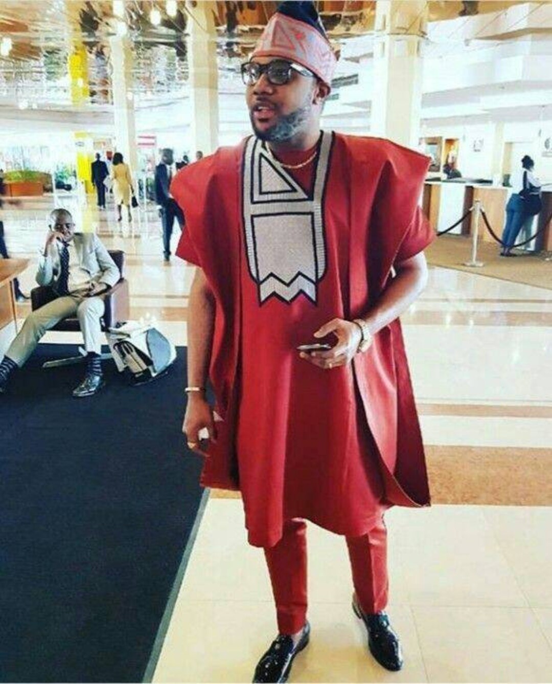Igwe African Agbada Set, Matching Shirt and Pant/african Clothing ...