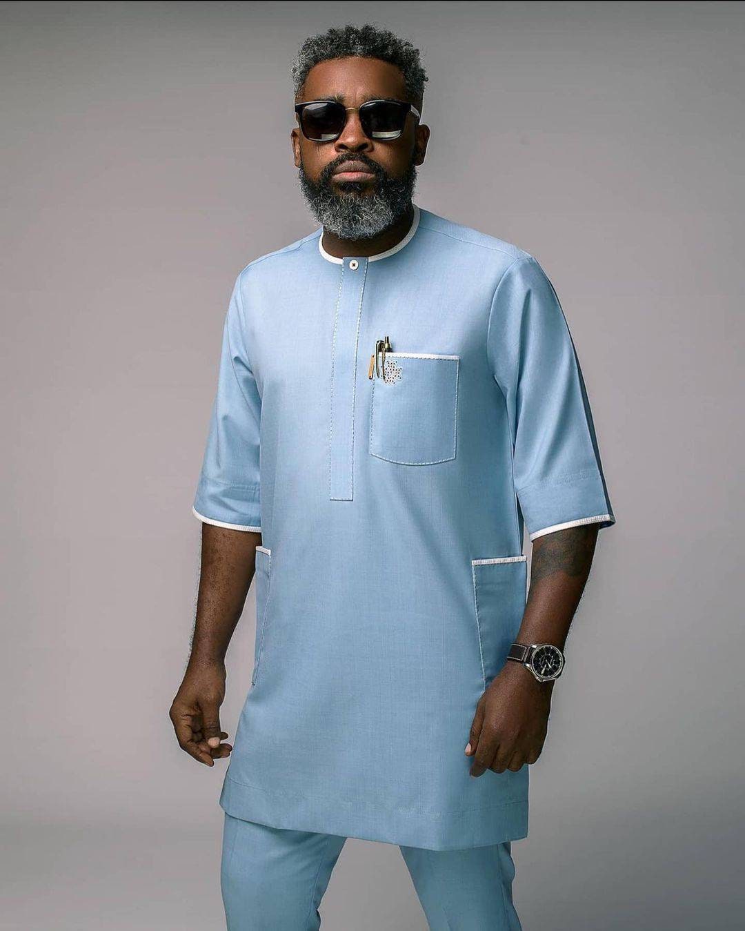 Ayan African Men Shirt and a Matching Pant Set/african Clothing/african ...