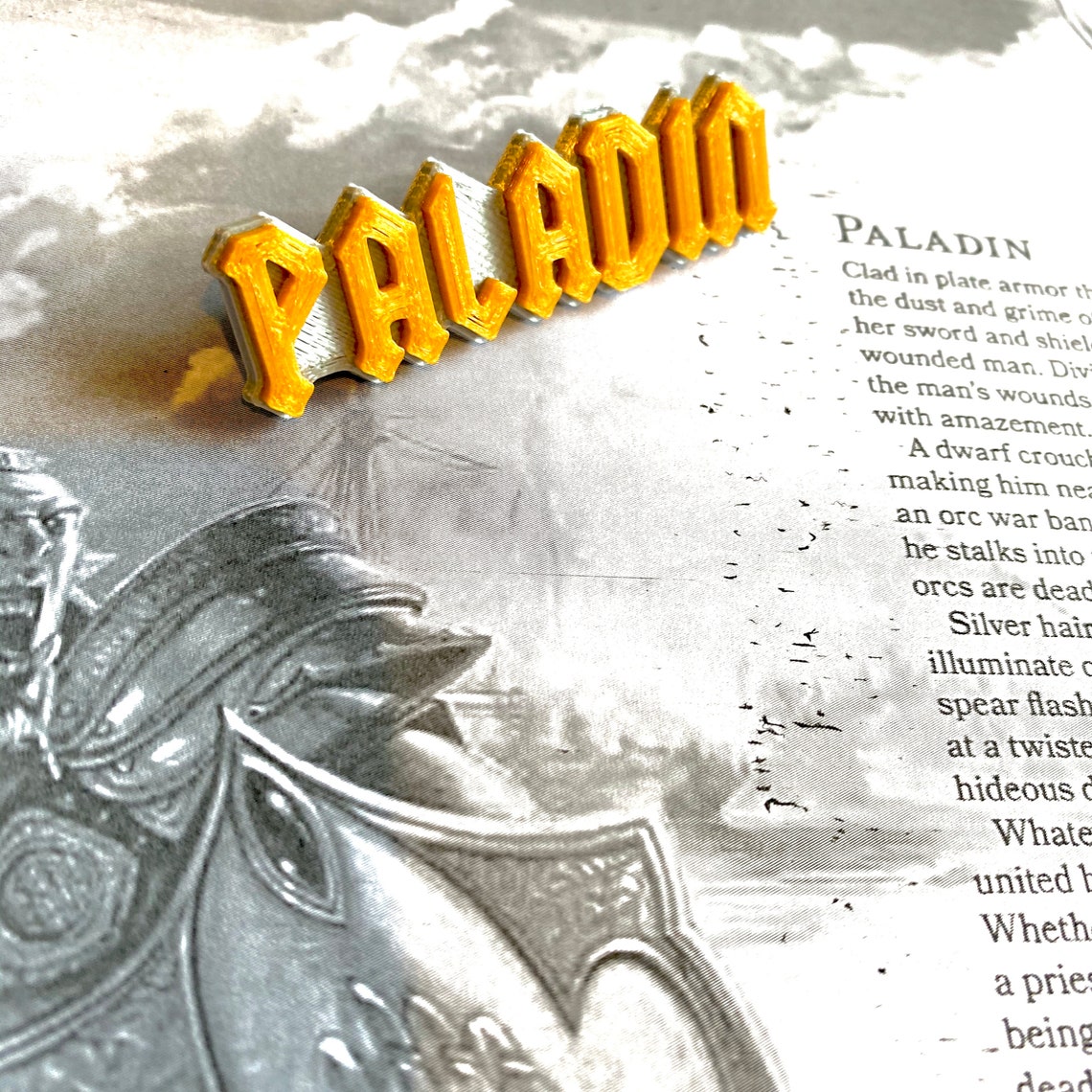 Paladin Pin | Etsy