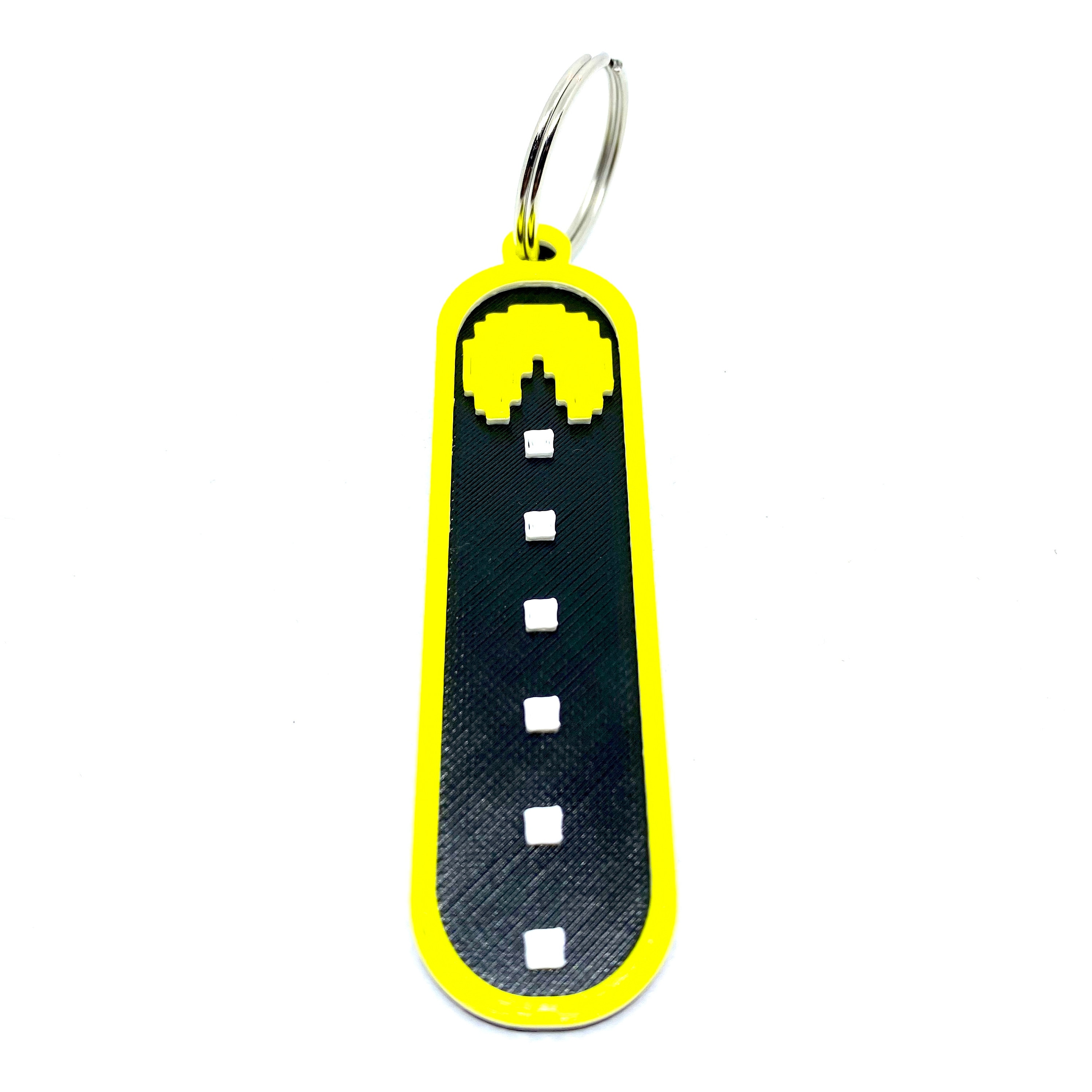 Pac-man Keychain - Etsy