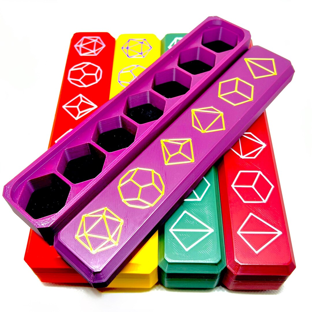 Dice Vault - Geometric Dice Shapes - 3D Printed - Etsy
