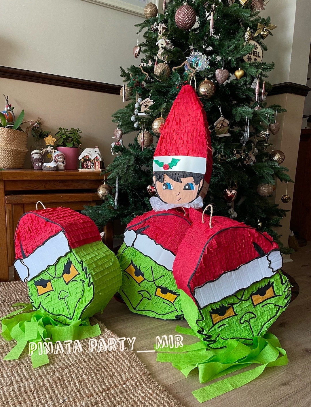 Grinch Piñata,, Christmas Piñata, Party Games, Fun Games, Kids Party - Etsy