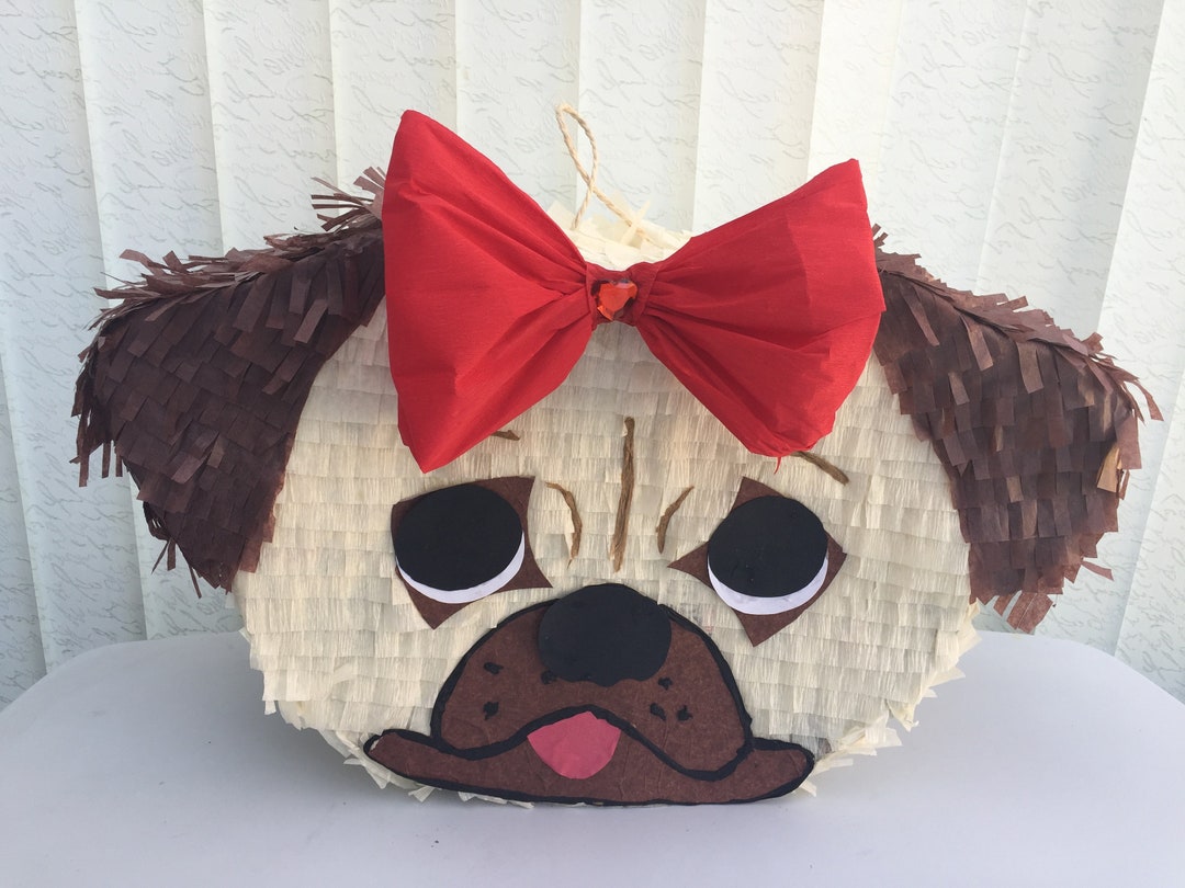 Pug Piñata Birthday Party Kids Celebration Customised on - Etsy