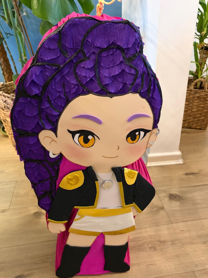 Demon Hunters Piñata Rumi Piñata Huntrix Party K-pop - Etsy UK