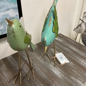 Set of Adorable Metal Birds - Etsy