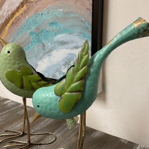 Set of Adorable Metal Birds - Etsy
