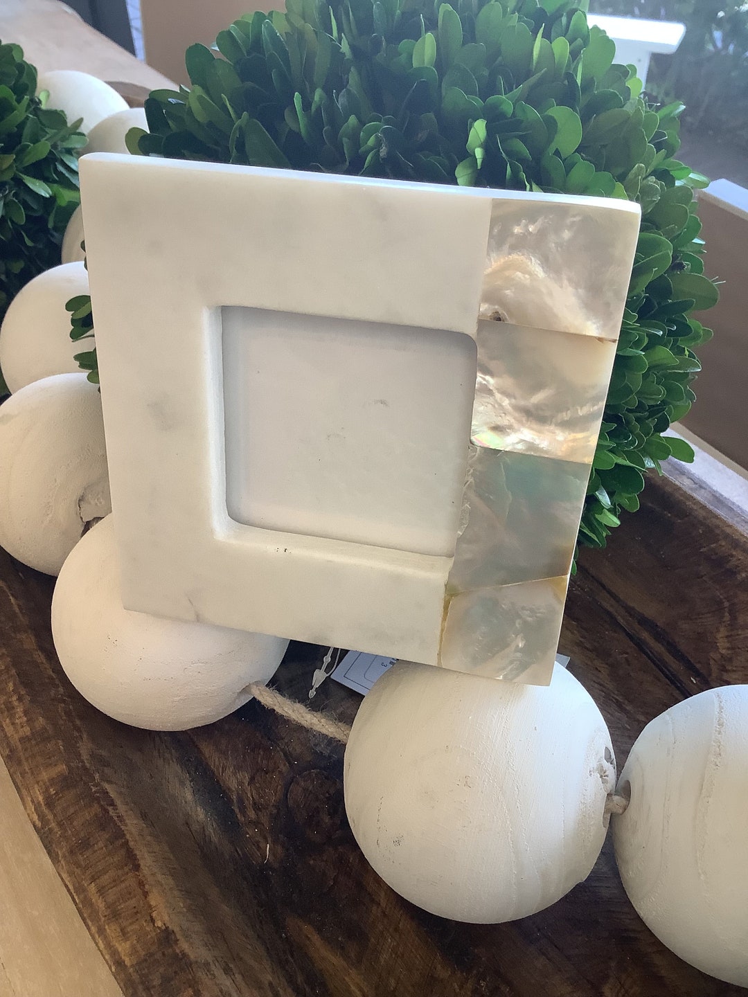 Marble and Mother of Pearl 3x3 Frame - Etsy
