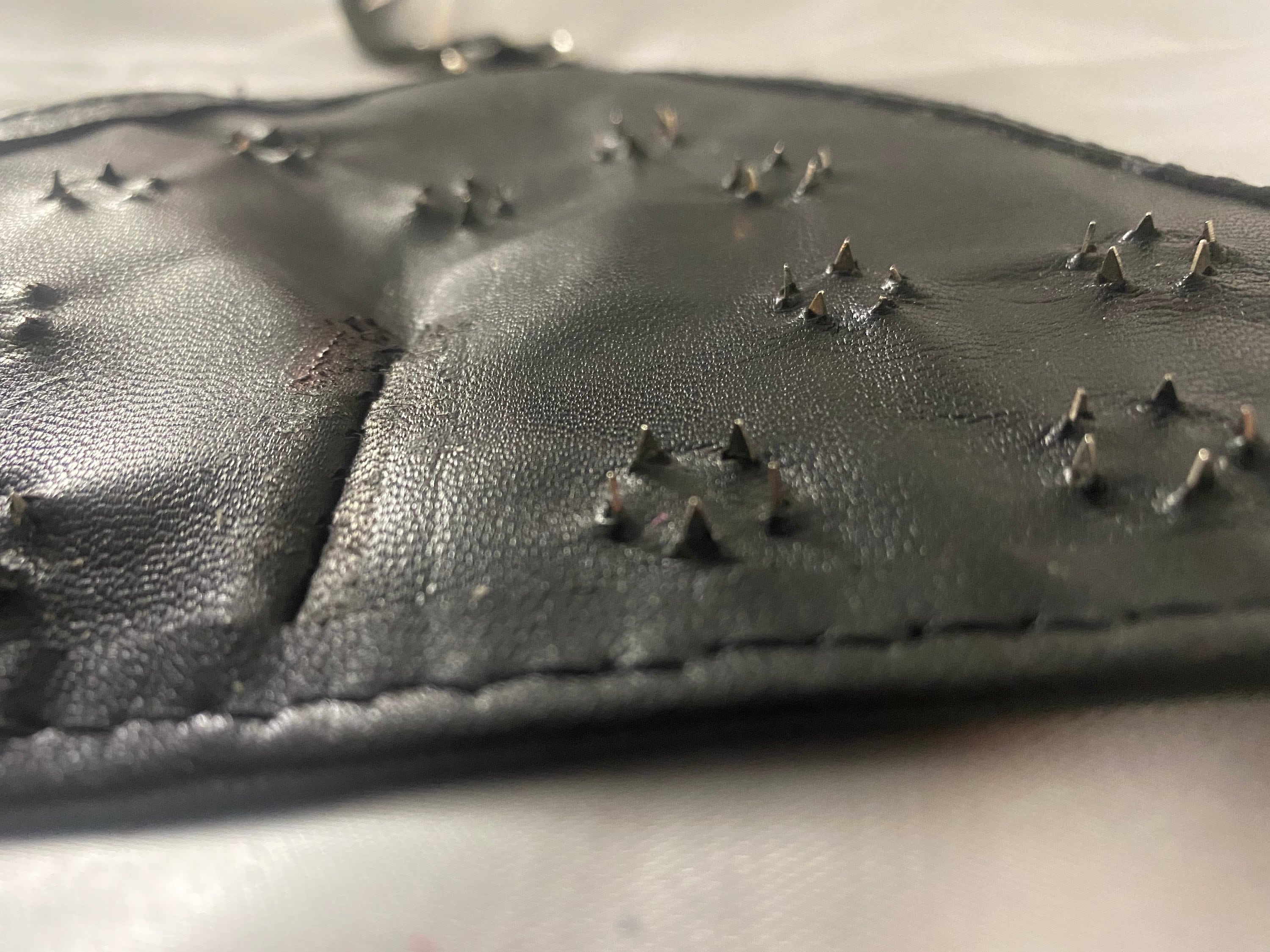 MATURE Leather Tack Bra - Etsy