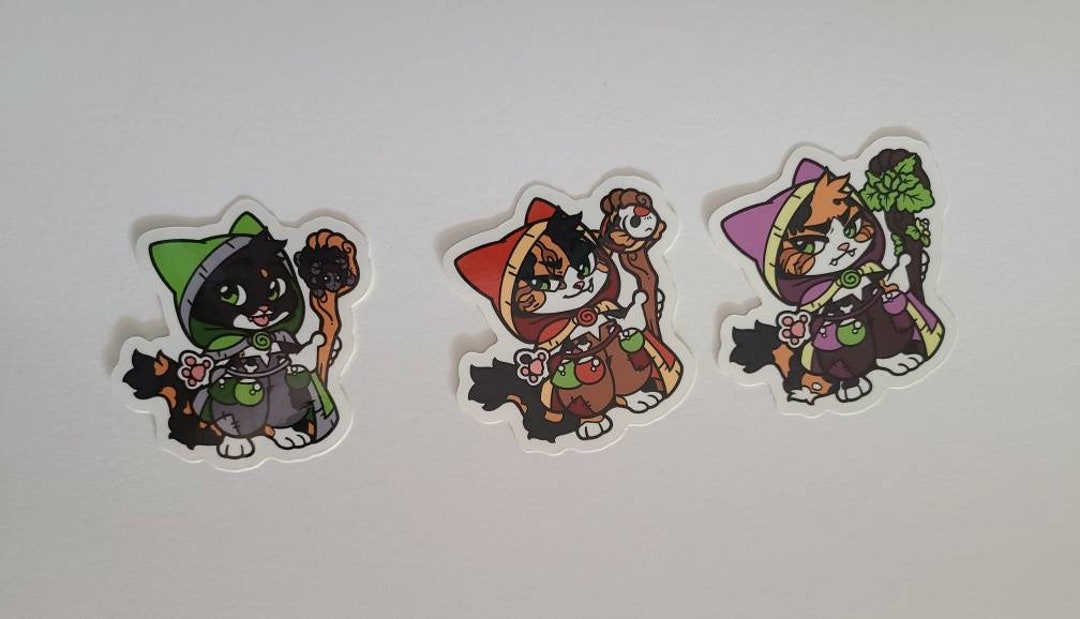 Potion Kittens- Fursona Pins- Sticker Pack - Etsy