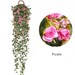Artificial Hanging Flower Fake Flower Faux Hanging Plant for Wall Decor ...