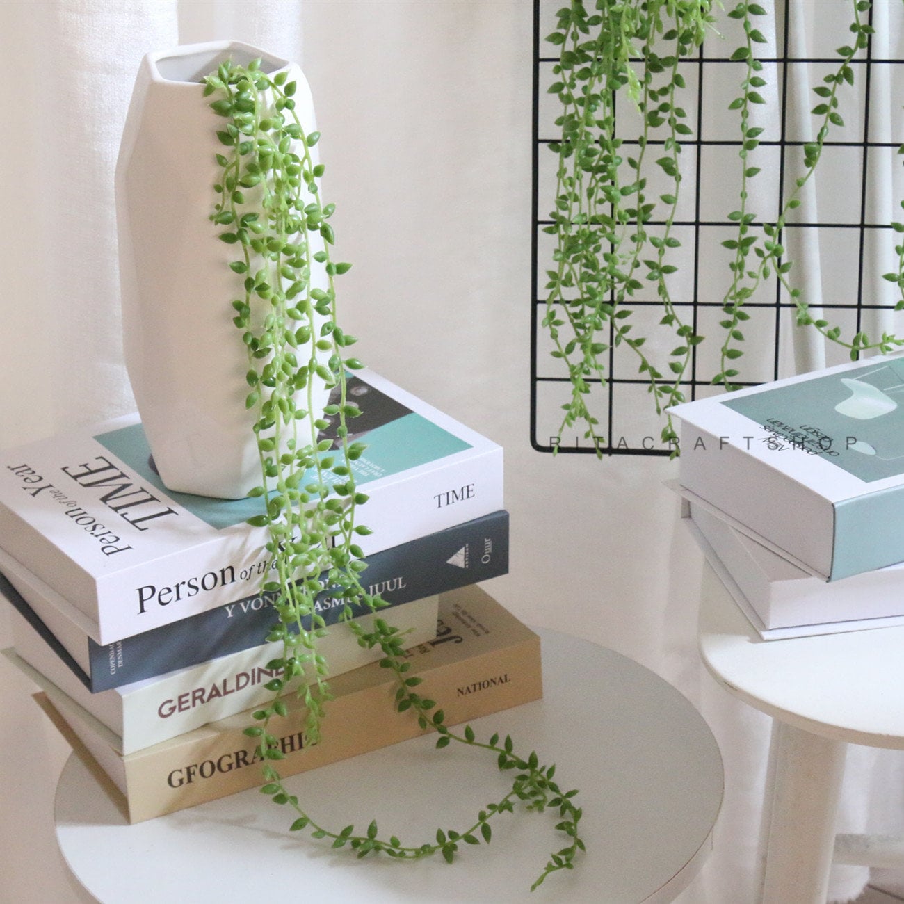 5 Stems Artificial Mini Artificial String of Pearls Succulents - Etsy