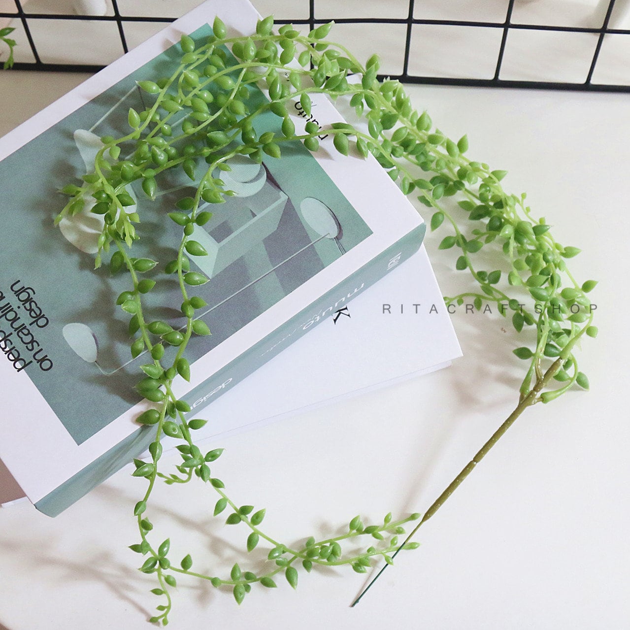 5 Stems Artificial Mini Artificial String of Pearls Succulents - Etsy