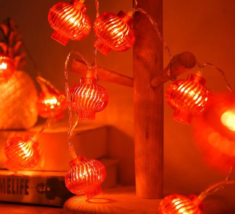1 Pcs Fairy Light LED String Light With Lantern Chinese Knot - Etsy