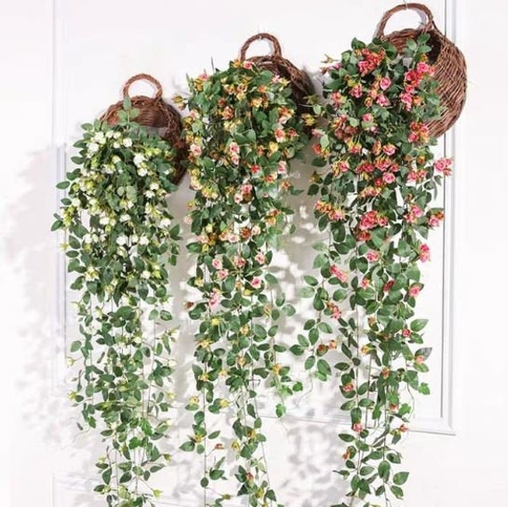 Artificial Hanging Flower Fake Flower Faux Hanging Plant for - Etsy