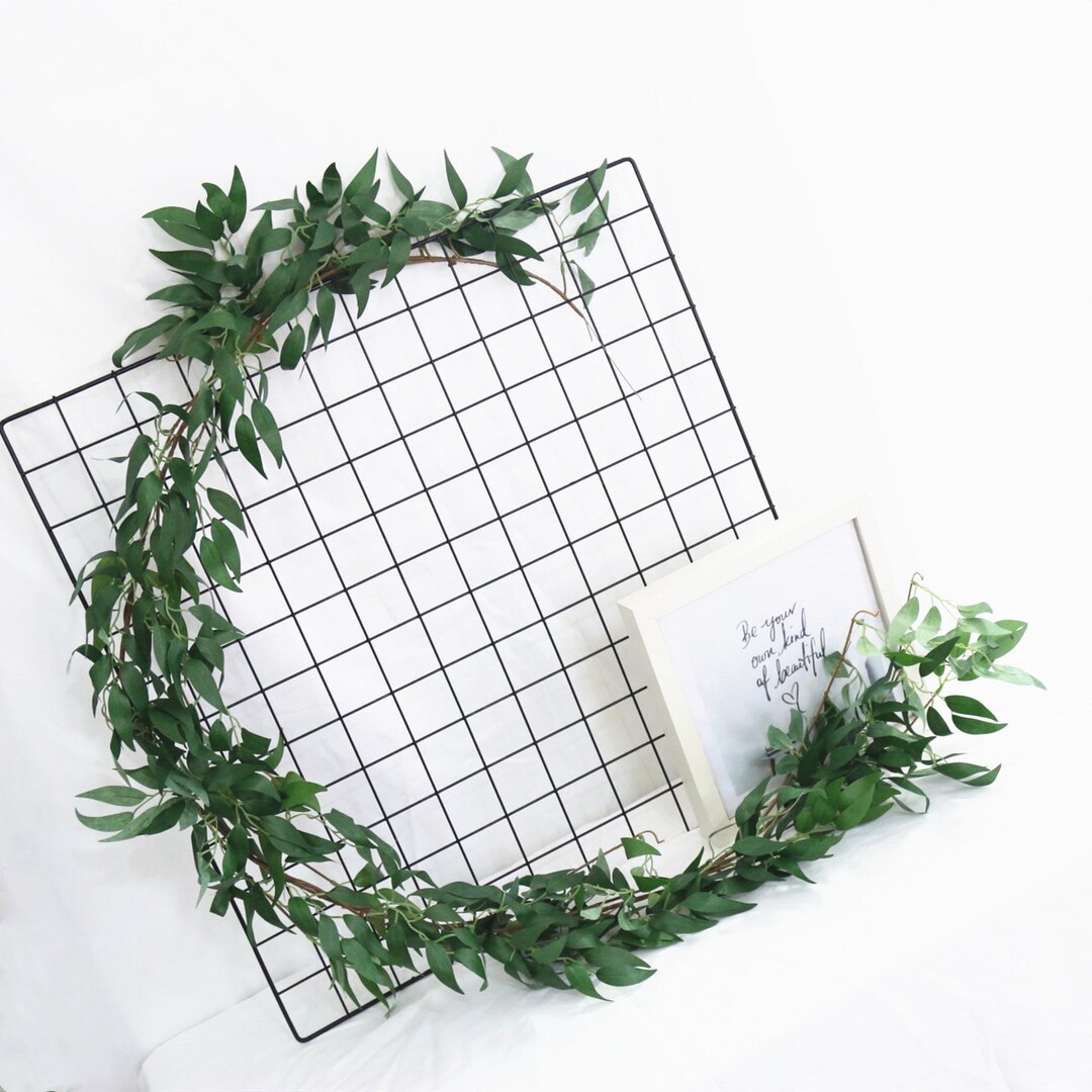 Artificial Greenery Garland Fake Green Willow Leaves Vines - Etsy