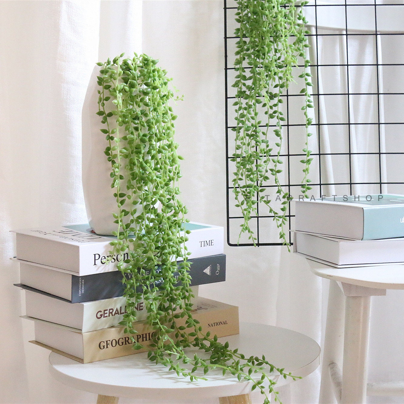 5 Stems Artificial Mini Artificial String of Pearls Succulents - Etsy