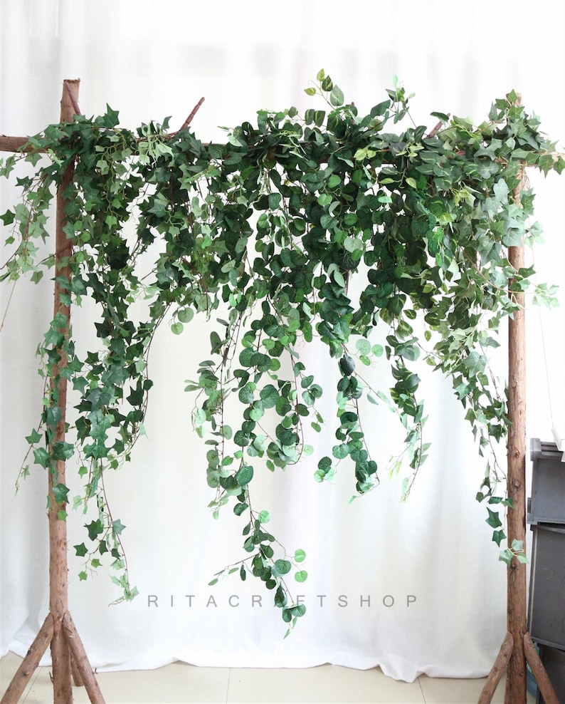 High Quality Artificial Ivy Leaves Hanging Leaves Fake Begonia Creepers ...