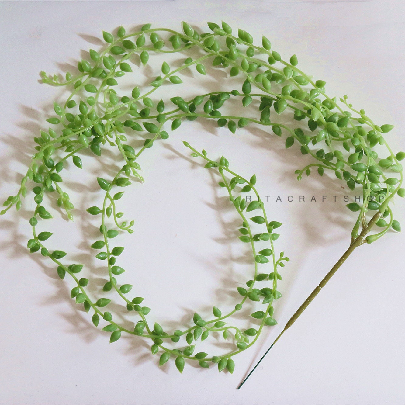 5 Stems Artificial Mini Artificial String of Pearls Succulents - Etsy