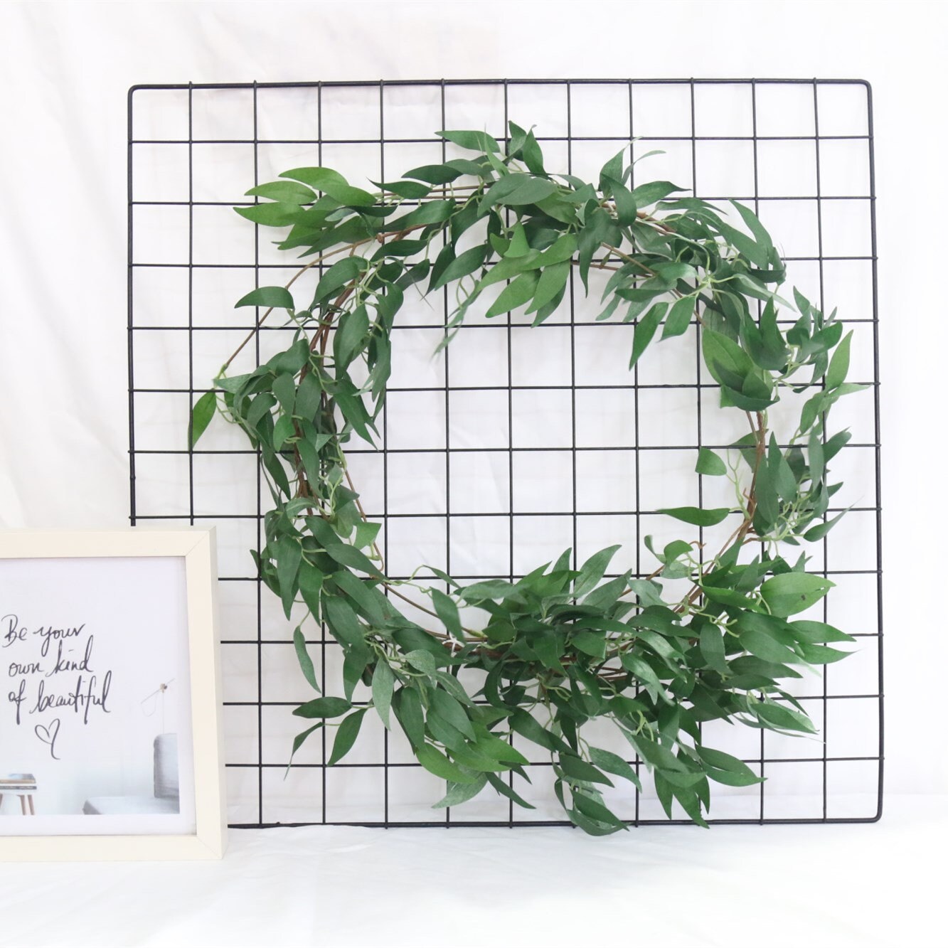 Artificial Greenery Garland Fake Green Leaves Vines Faux Silk | Etsy