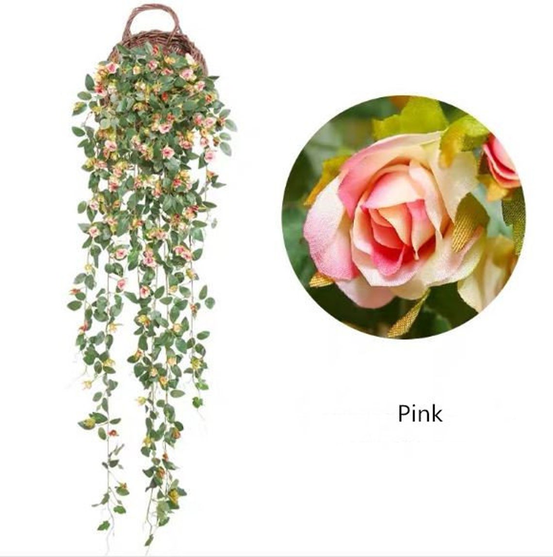 Artificial Hanging Flower Fake Flower Faux Hanging Plant for - Etsy