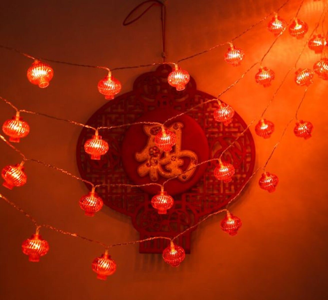 1 Pcs Fairy Light LED String Light With Lantern Chinese Knot - Etsy