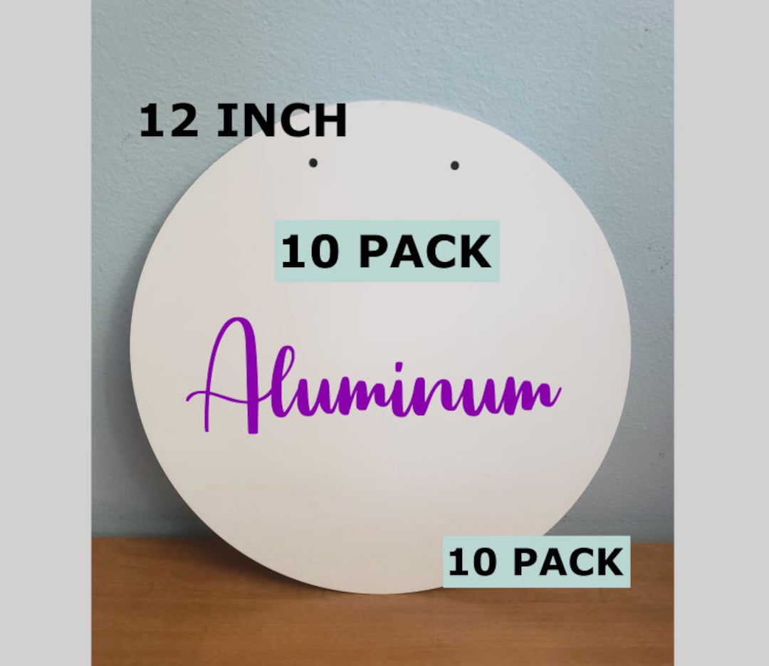 Aluminum ROUND 12 Inch Sublimation Blank, Single Sided Aluminum ...