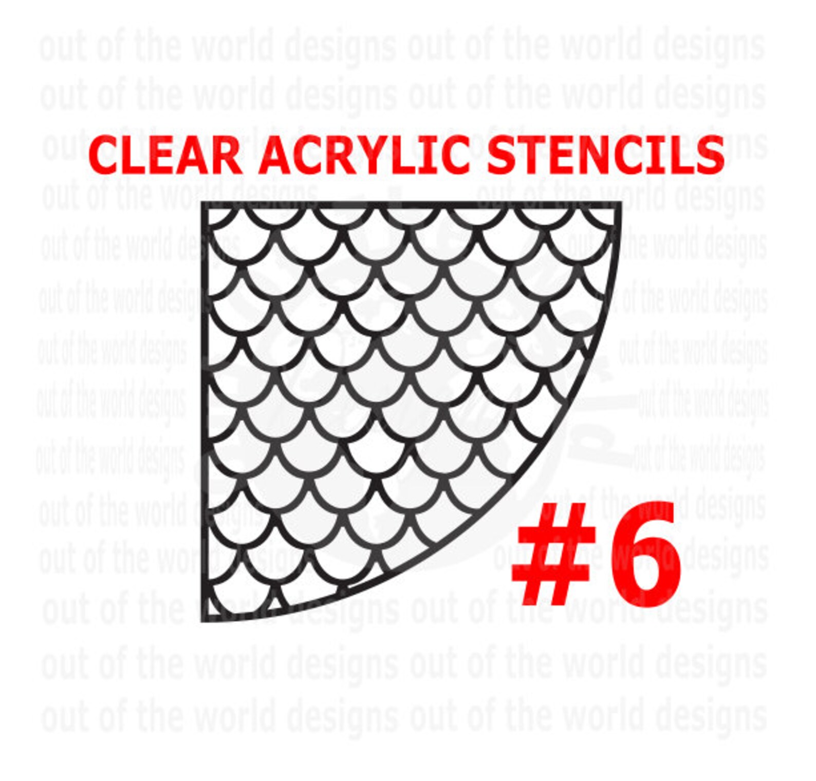 Clear acrylic stencil for bleaching painting and more. | Etsy