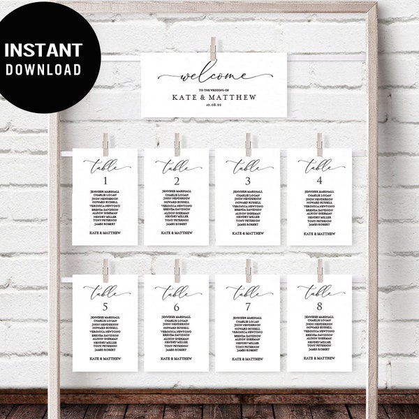 Seating Chart Frame - Etsy