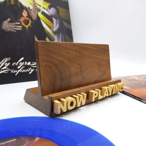 Wood Now Playing Record Stand - Etsy
