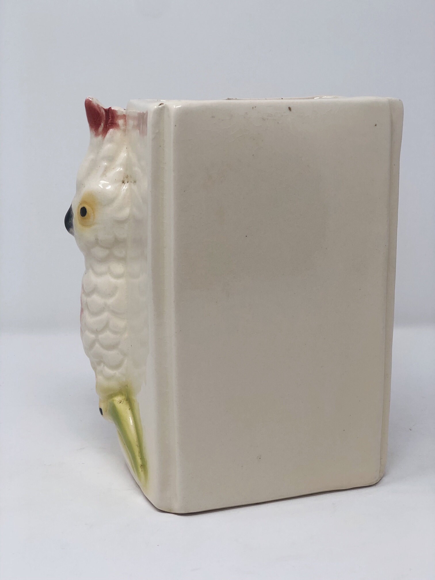 Vintage 1950s Roseville Pottery Ohio USA Cockatoo Bird Vase | Etsy