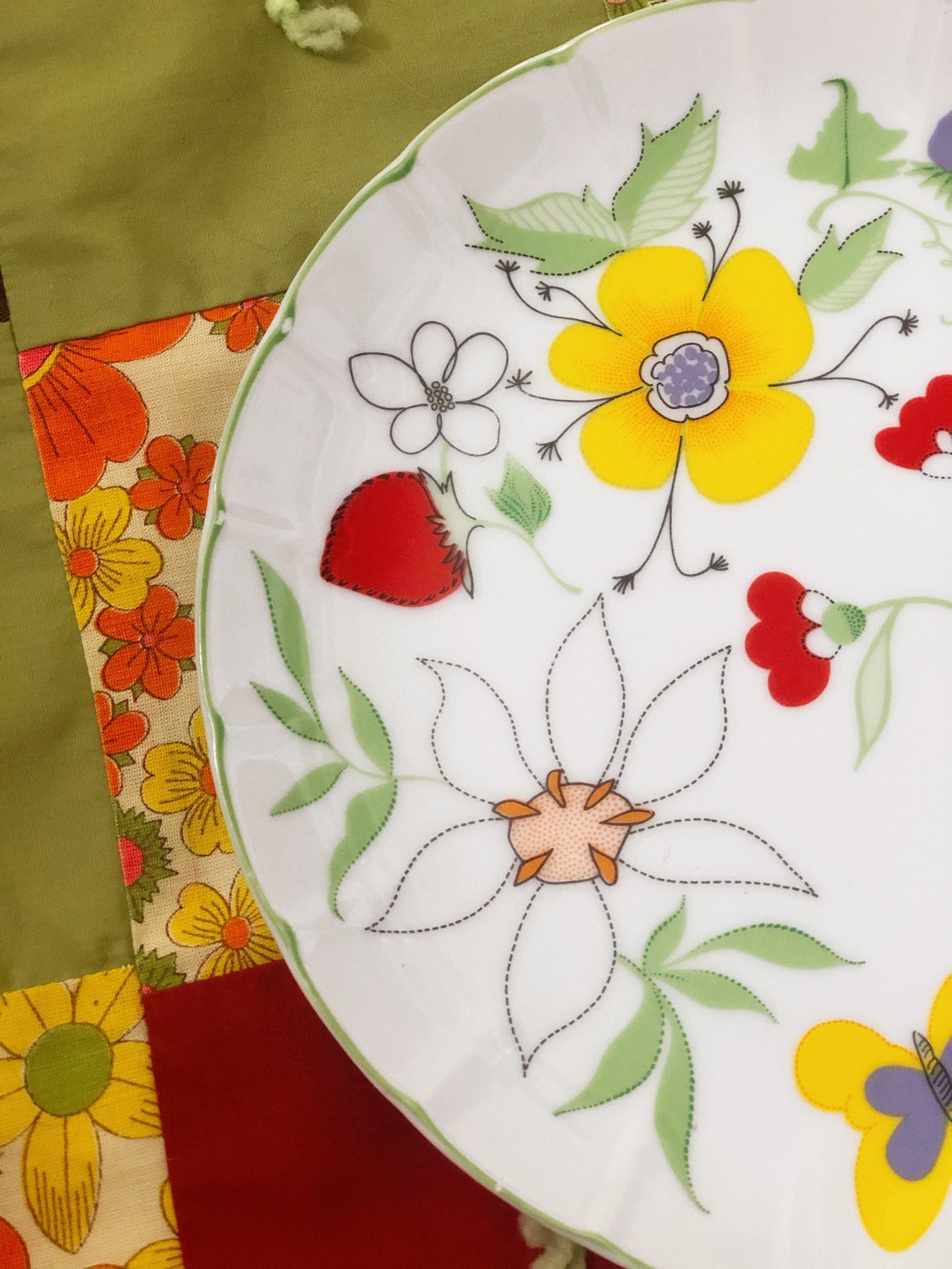 Vintage Taste Setter by Sigma Snack Plates and Teacups in | Etsy