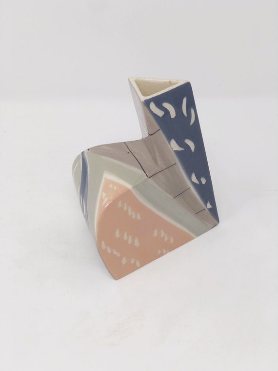 Vintage 1988 Eric & Chuy Boos Pottery Bud Vase Memphis Style | Etsy