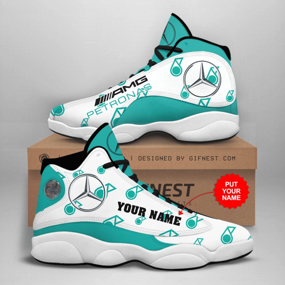 Mercedes-amg Petronas F1 Air Jordan 13 Custom Sneakers for - Etsy