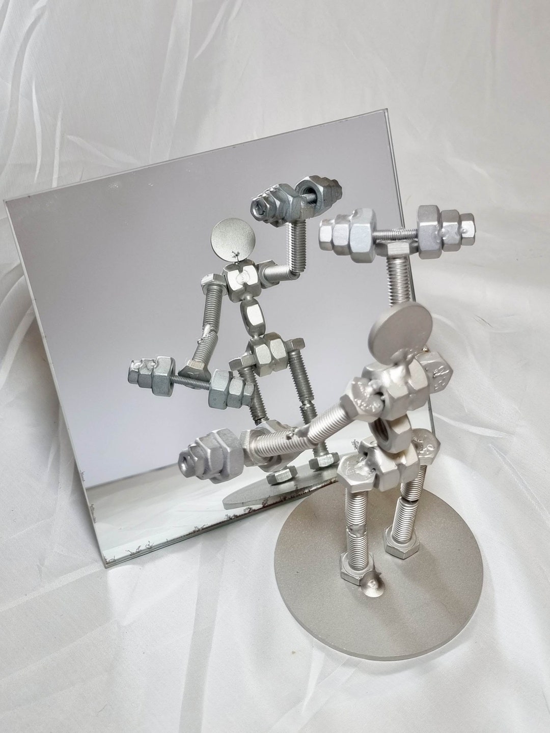 Weight Lifter Figurine // Scrap Metal Art Sculpture // Welded Metal Art ...