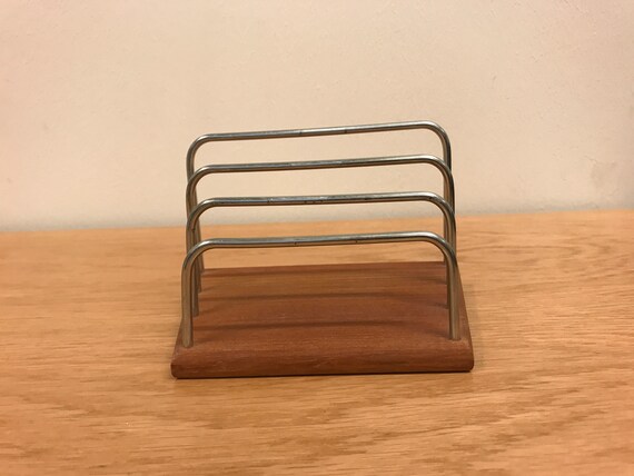 letter holder desk organiser Danish mid-century rosewood letter rack ...