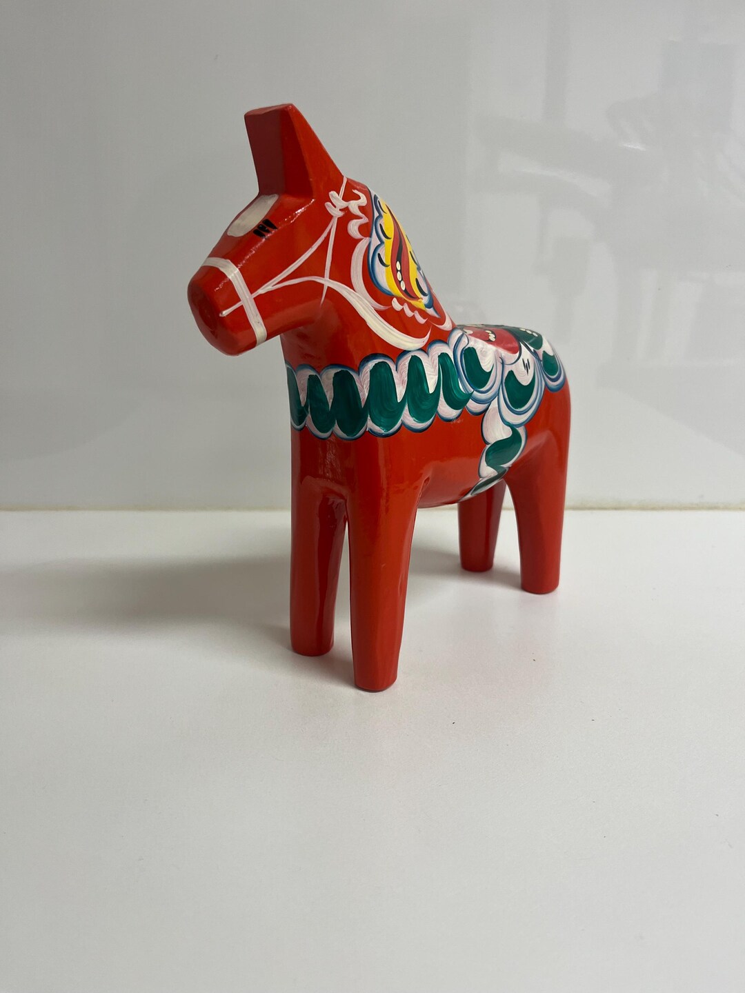 Red Dala Horse, Hand Carved & Painted, Swedish Traditional Dala Horse ...