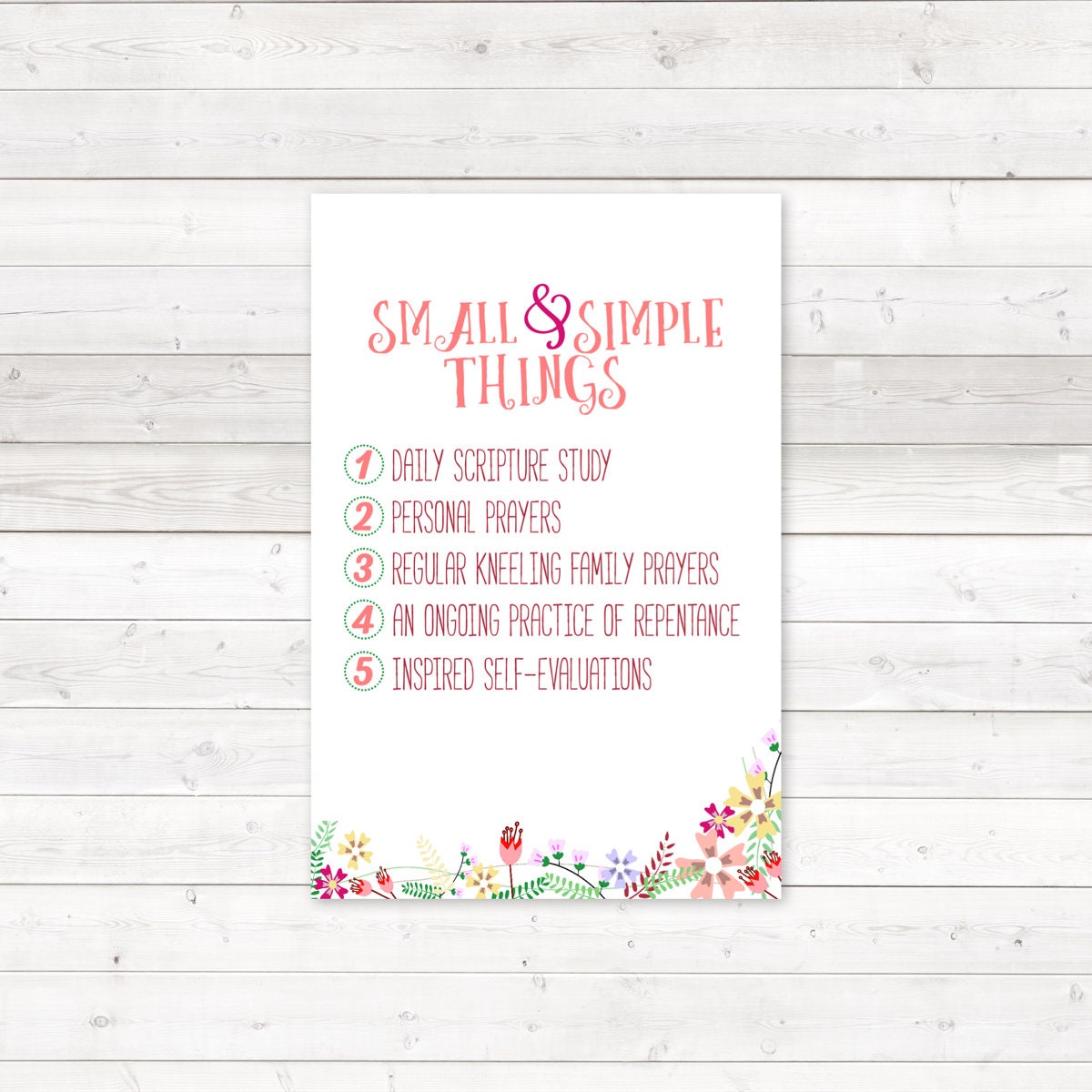 Small and Simple Things: LDS Yw Lesson Printable Handout, Lds Art ...