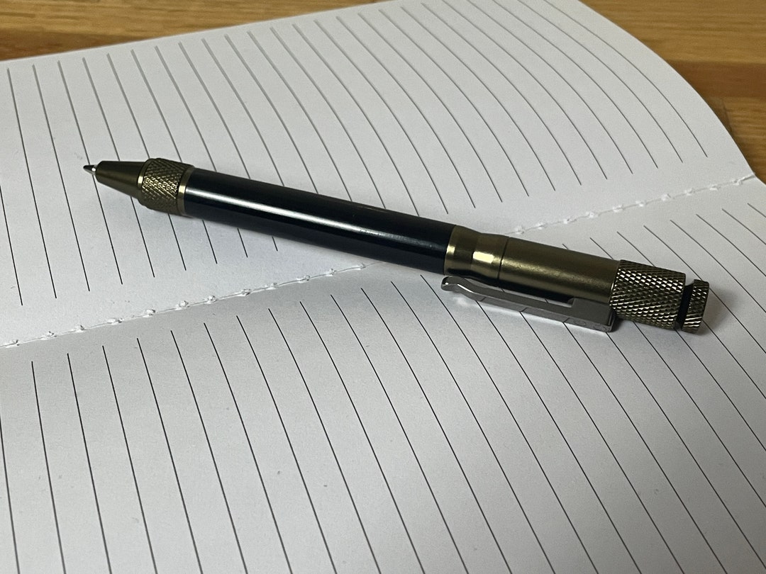 African Ebony Wood - Ballpoint Pen - Bolt Action Lever - Etsy