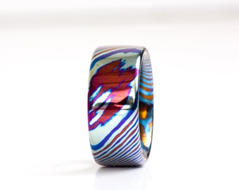 Mens Timascus Ring - Etsy