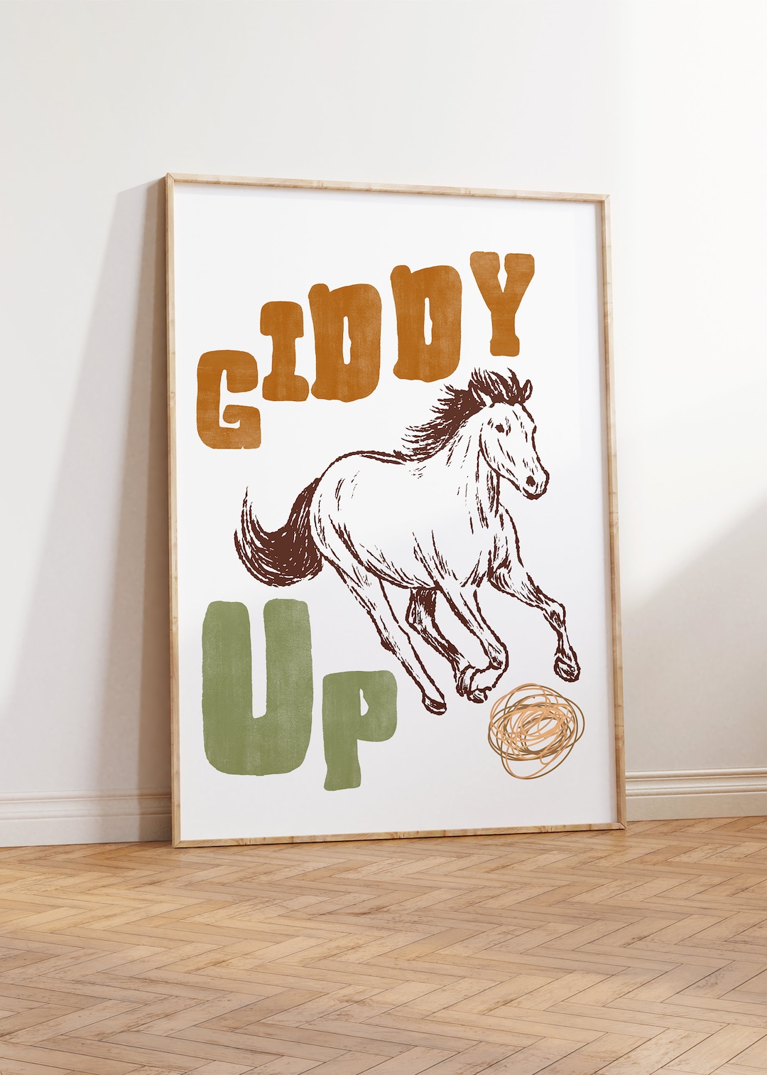Giddy up Western Wall Decor Cowboy Art Digital Print Digital Download ...