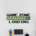 Game Zone Loading Wall Decal. Video Game Wall Decal. Playroom | Etsy