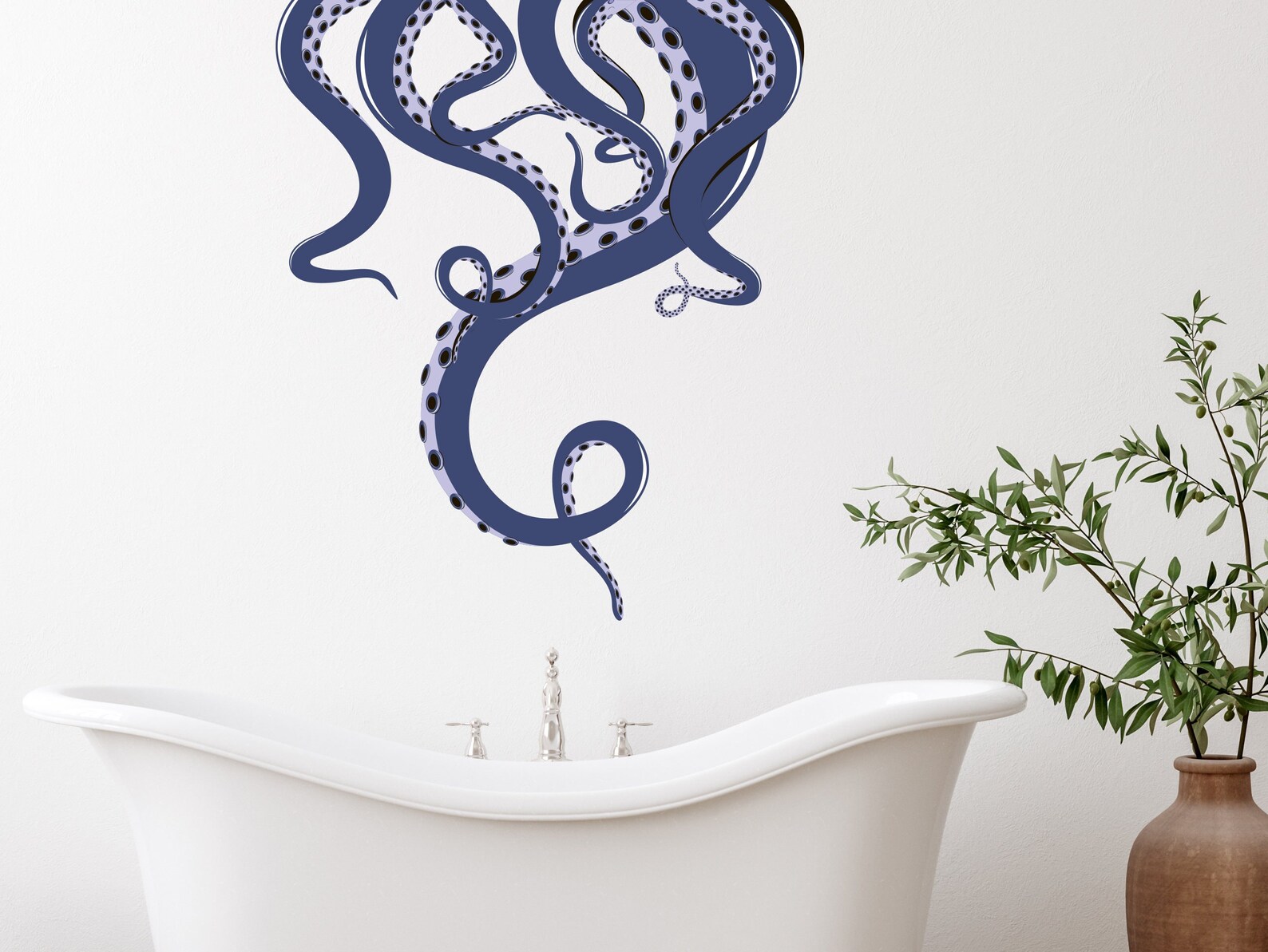 Octopus Tentacles Wall Decal. Octopus Decal. Sea Life Sticker. Bathroom ...