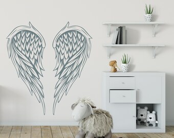 Angel Wings Wall Decal - Etsy