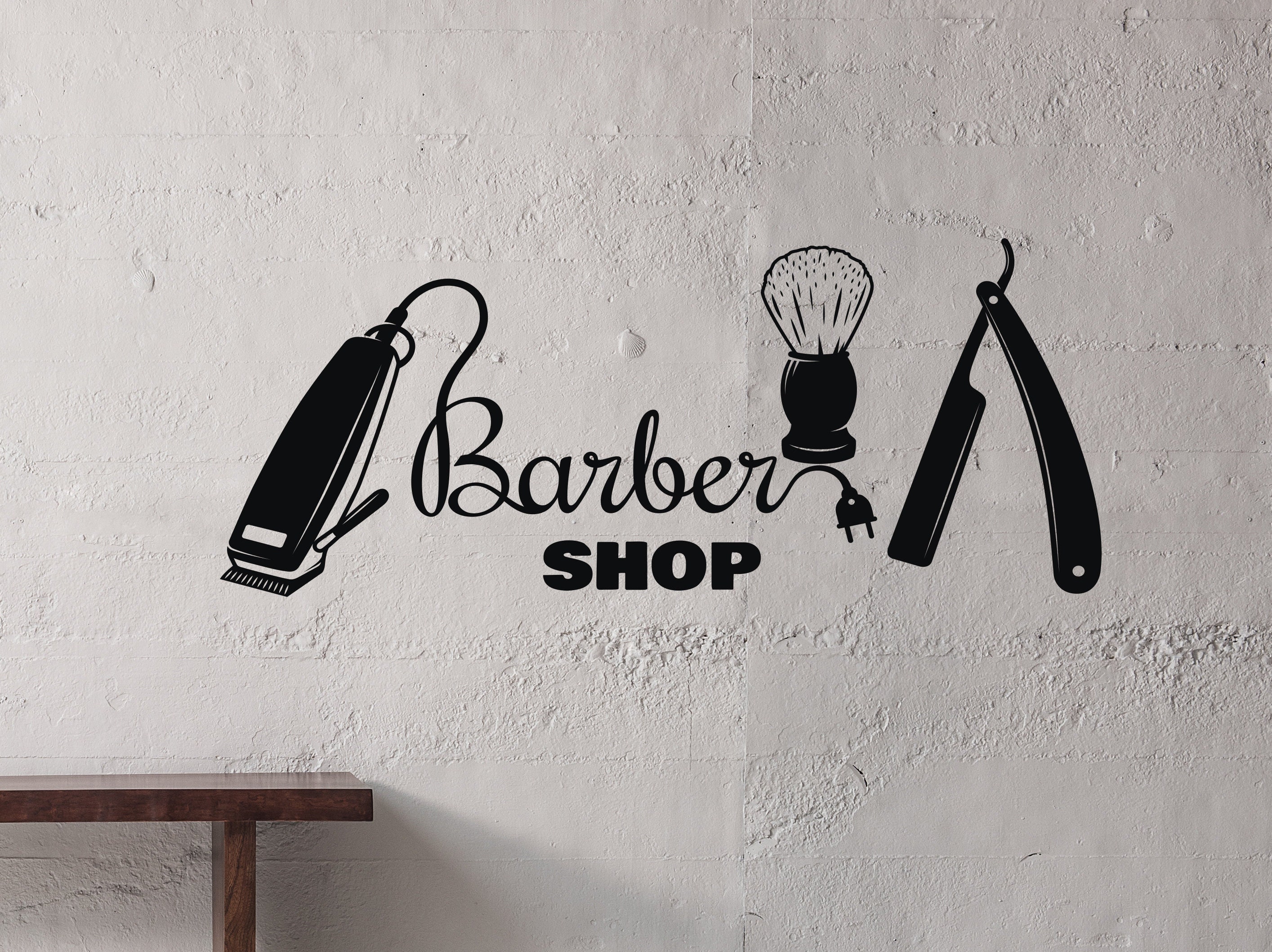 Barbershop Wall Decal. Barber Shop Wall Sign. Man Salon - Etsy